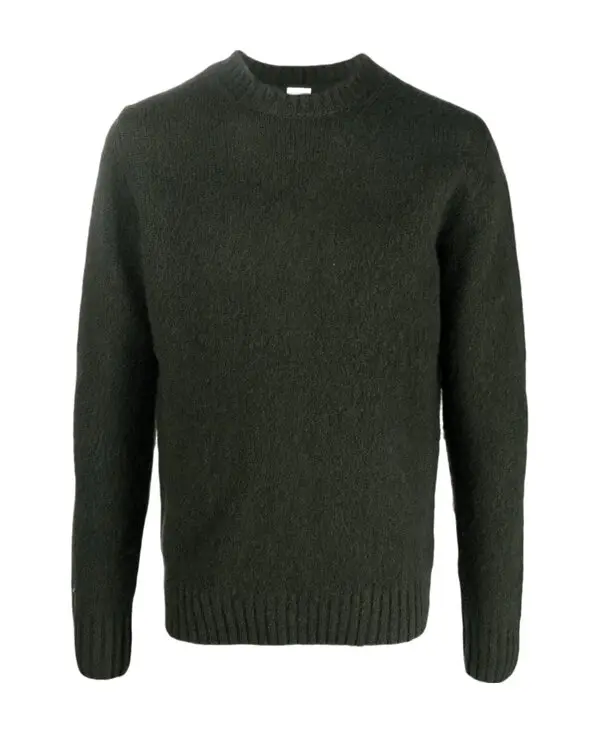 Aspesi Crew Neck Wool Jumper - Black
