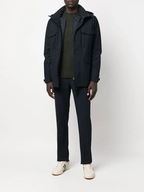 Aspesi Crew Neck Wool Jumper - Black