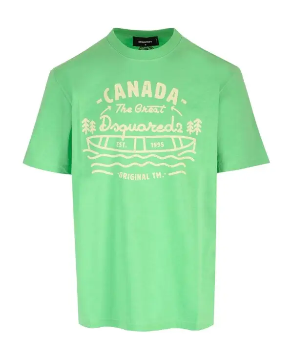 Dsquared2 Logo Printed Crewneck T-shirt