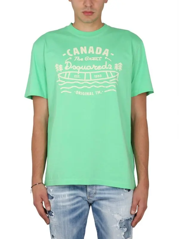 Dsquared2 Logo Printed Crewneck T-shirt