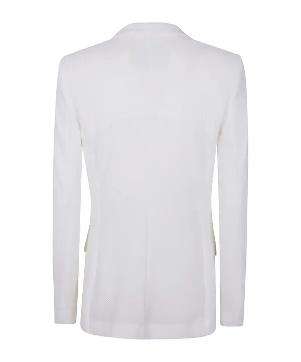 Seventy Double-breasted Blazer - White