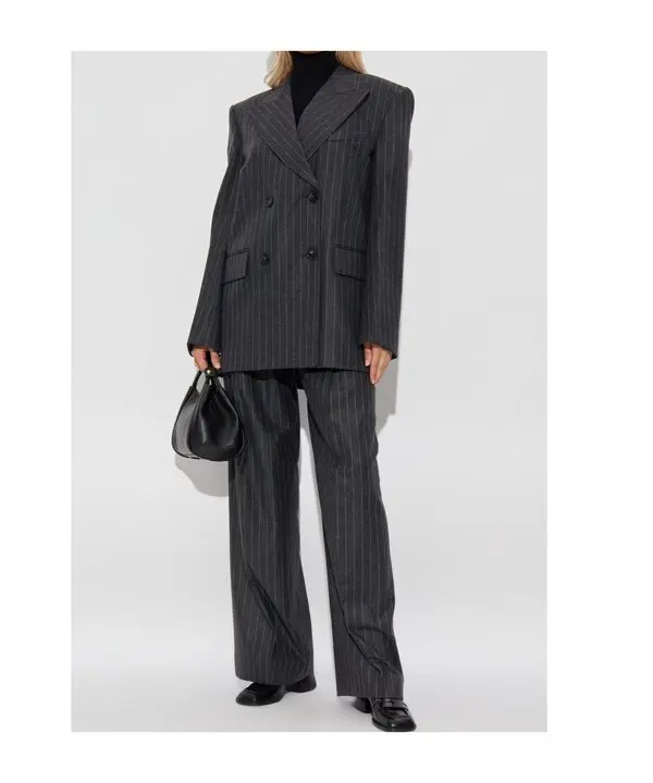 Sportmax Belgio Striped Wide-leg Trousers