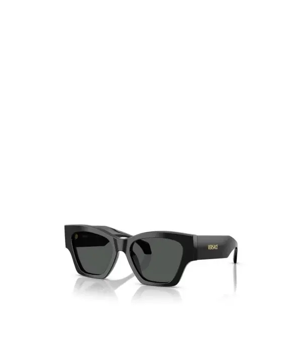 Versace Logo Print Sunglasses - Black