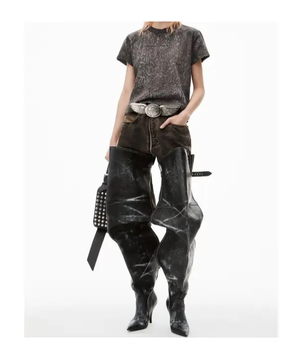 Alexander Wang Splatter-wash Crewneck T-shirt
