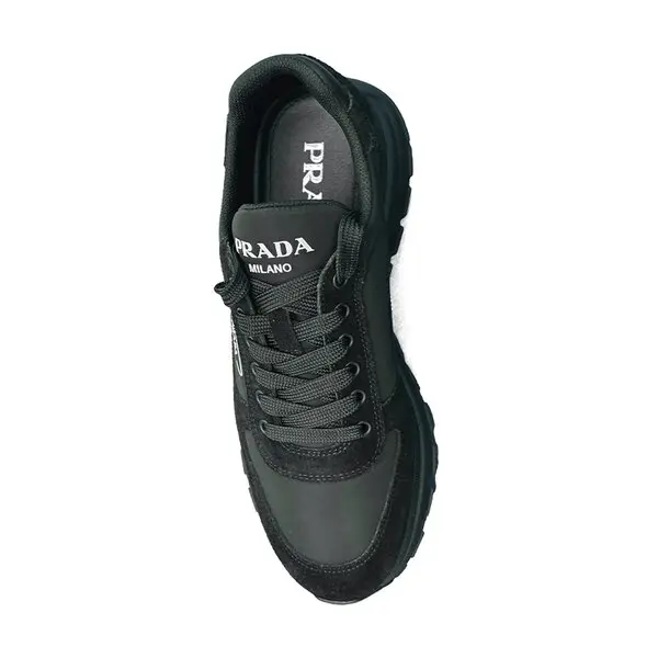 Prada Round-toe Lace-up Sneakers