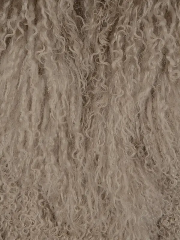 YVES SALOMON Textured Faux Fur Coat