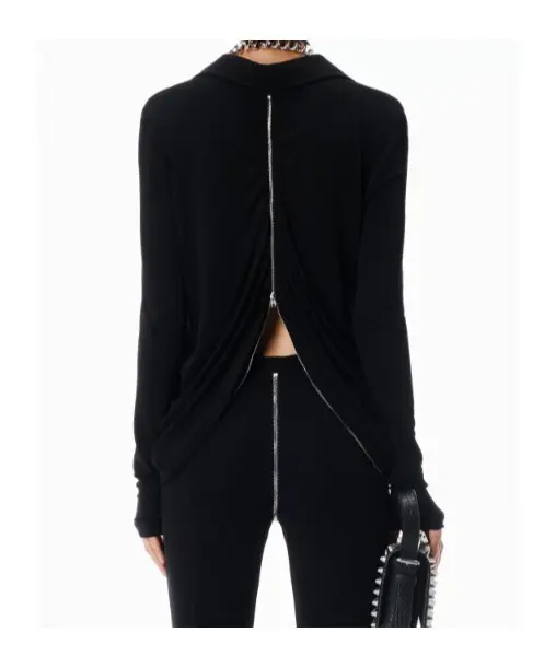 Alexander Wang Draped Zipped Shirt