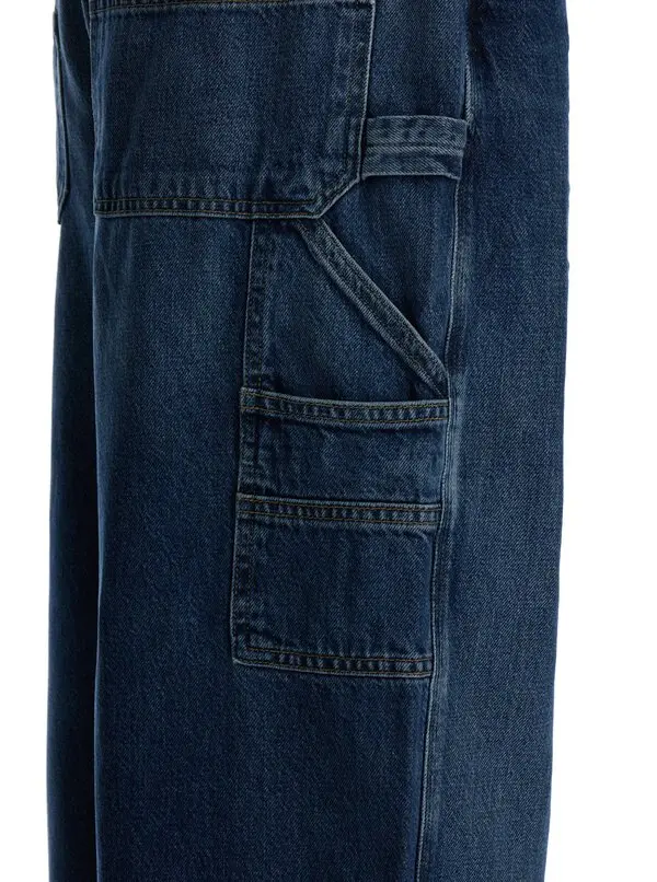 AGOLDE High Waist Wide Leg Denim Trousers - Blue