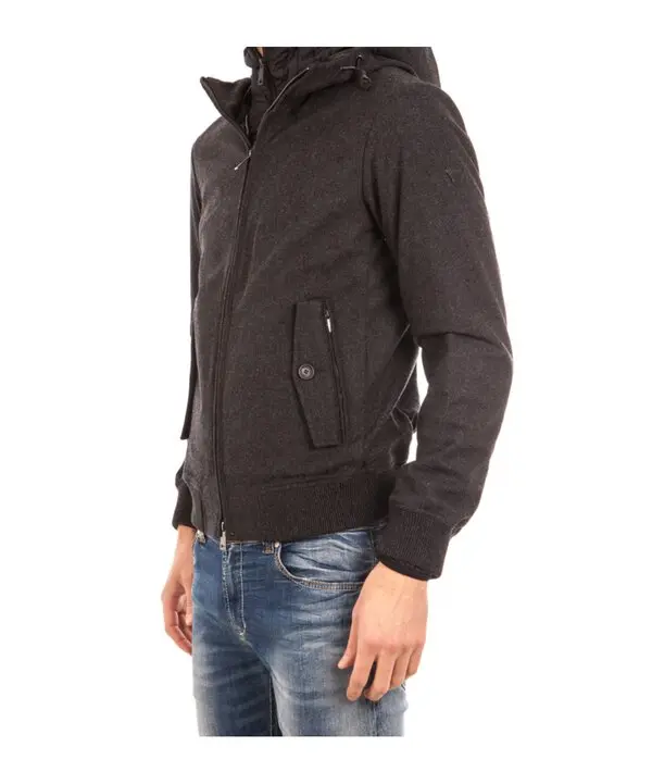 Emporio Armani Long Sleeve Casual Jacket With Hood