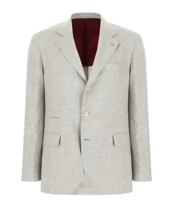 Brunello Cucinelli Single-breasted Blazer - Grey