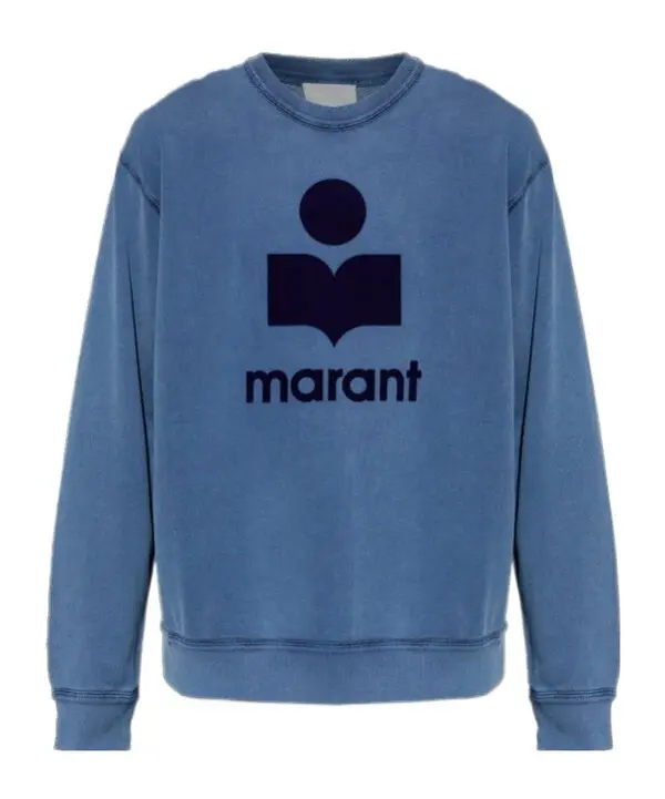 Isabel Marant Étoile Crew Neck Long-sleeved Sweatshirt - Blue