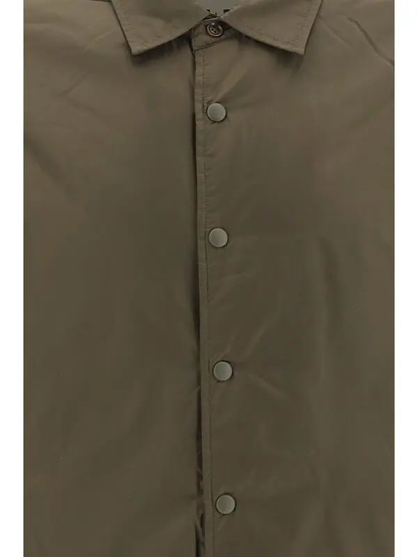 Aspesi Buttoned Long-sleeved Overshirt - Green