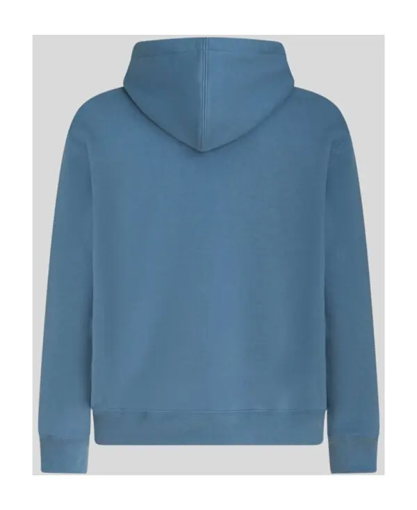 Etro Logo Embroidered Drawstring Hoodie - Blue