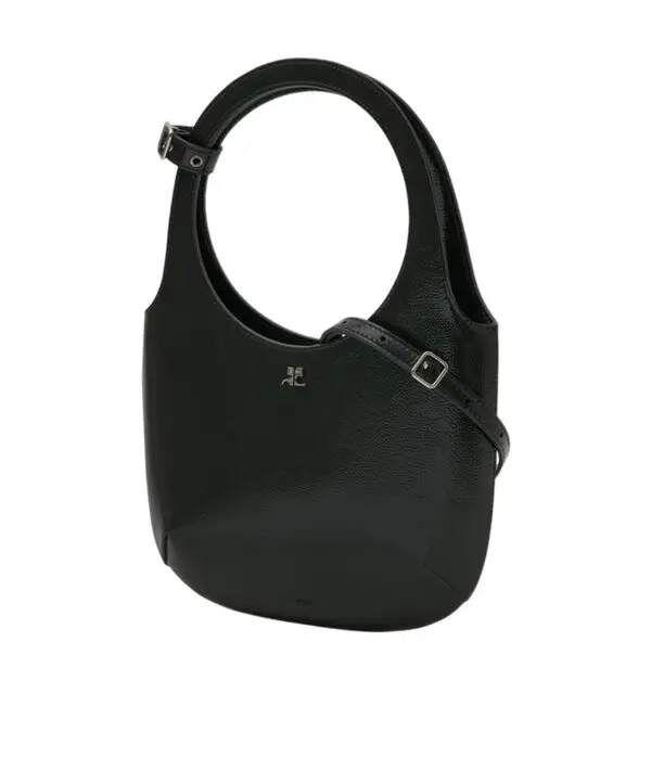 COURREGES Holy Naplack Zipped Tote Bag - Black