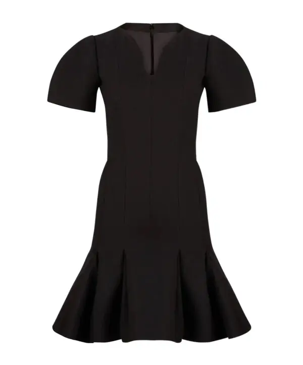 Nina Ricci Peplum Woolen Dress