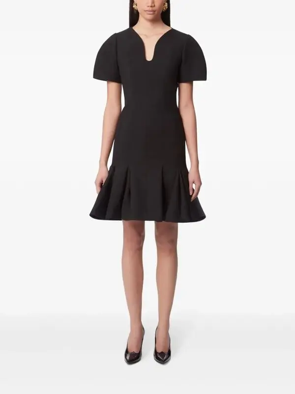 Nina Ricci Peplum Woolen Dress