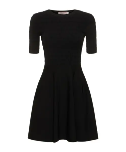 Valentino Garavani Logo Short-sleeved Mini Dress