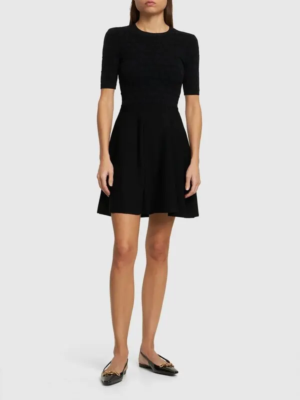 Valentino Garavani Logo Short-sleeved Mini Dress