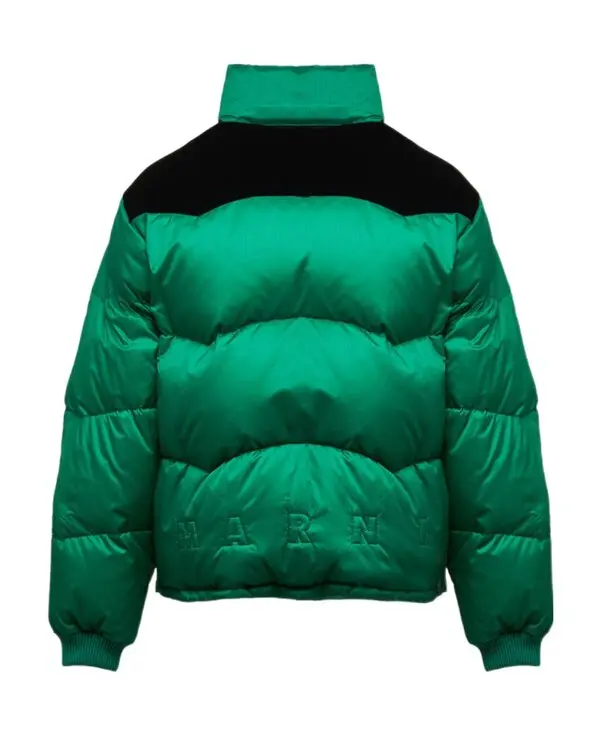 Marni Ripstop Down Jacket With Velvet Inlays