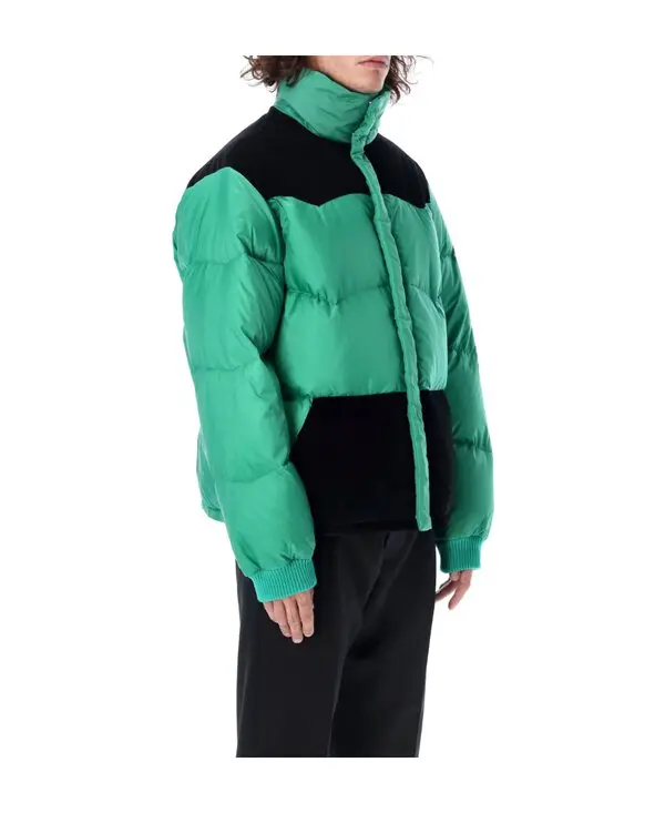 Marni Ripstop Down Jacket With Velvet Inlays