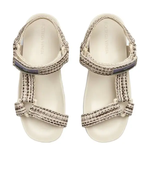 Bottega Veneta Trip Sandals - Sea Salt/mole
