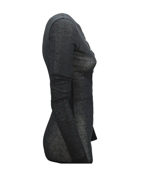 Soeur Long-sleeved T-shirt With Button-down Front