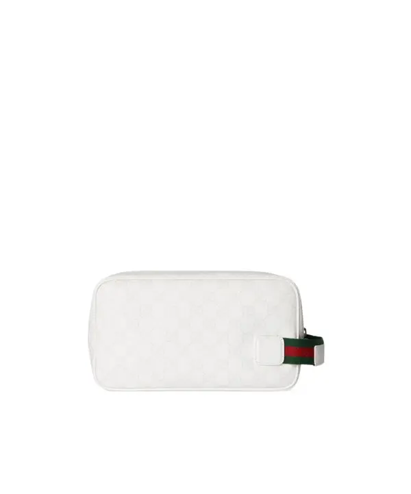 Gucci Medium Gg Toiletry Case - White