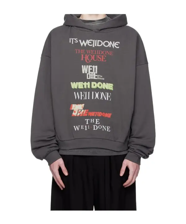 We11Done Graphic Hooded Sweatshirt