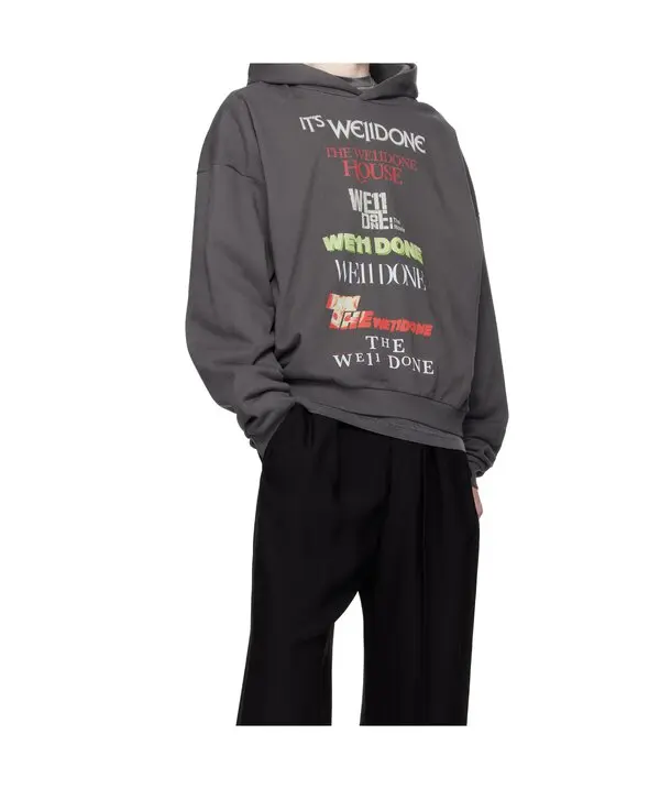 We11Done Graphic Hooded Sweatshirt
