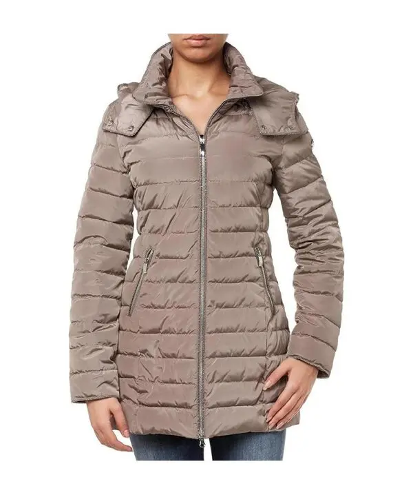 Emporio Armani Hooded Down Jacket - Nude