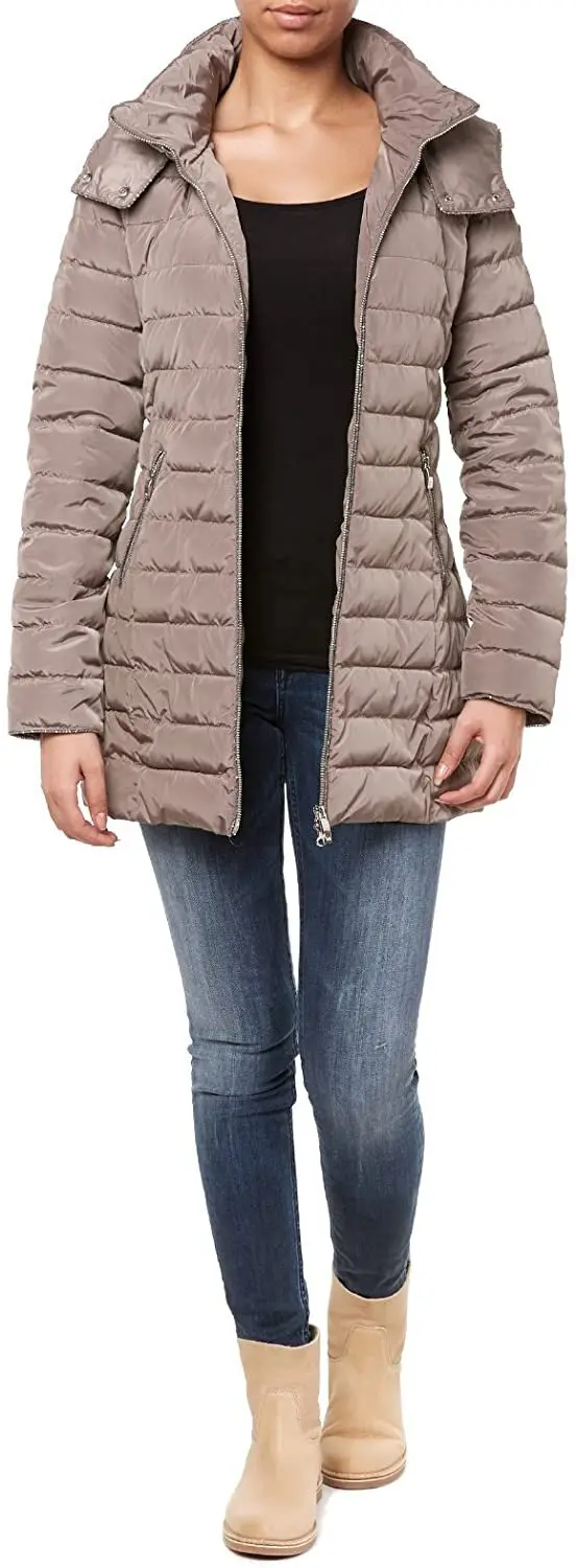 Emporio Armani Hooded Down Jacket - Nude