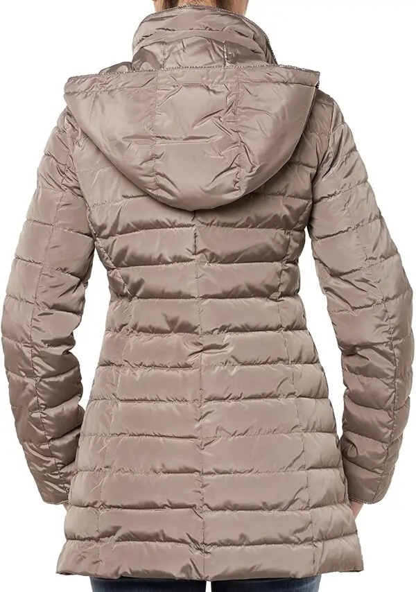 Emporio Armani Hooded Down Jacket - Nude