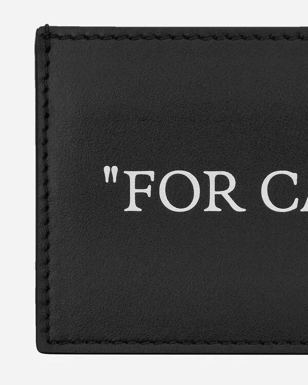 Off-White Quote Leather Cardholder