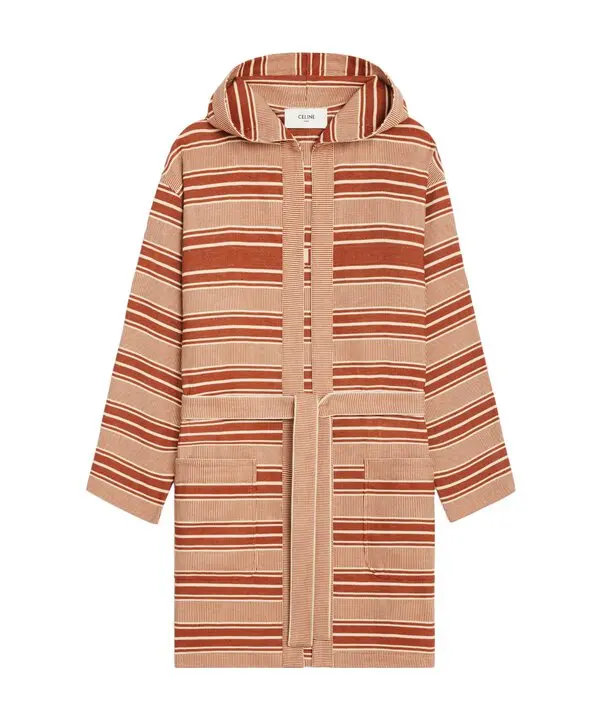 Celine Striped Tweed Robe
