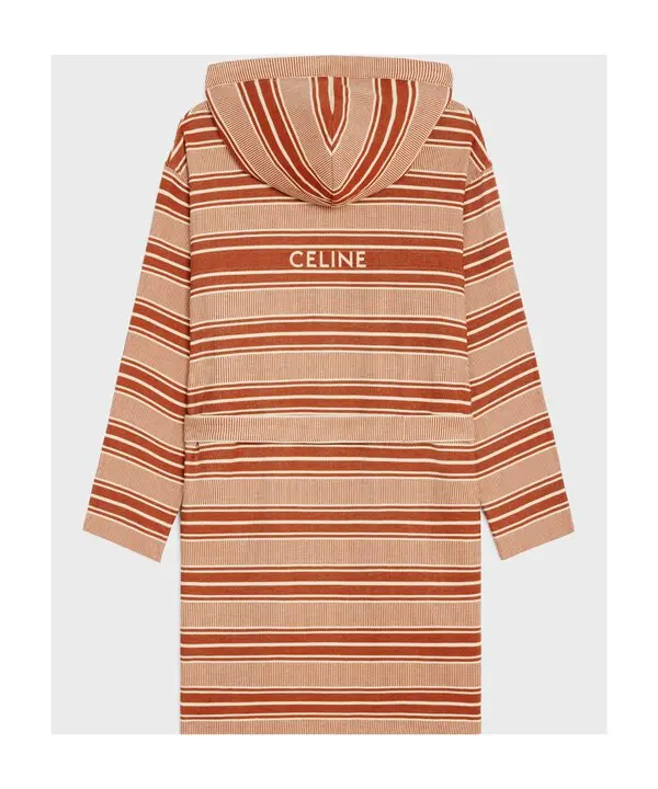 Celine Striped Tweed Robe