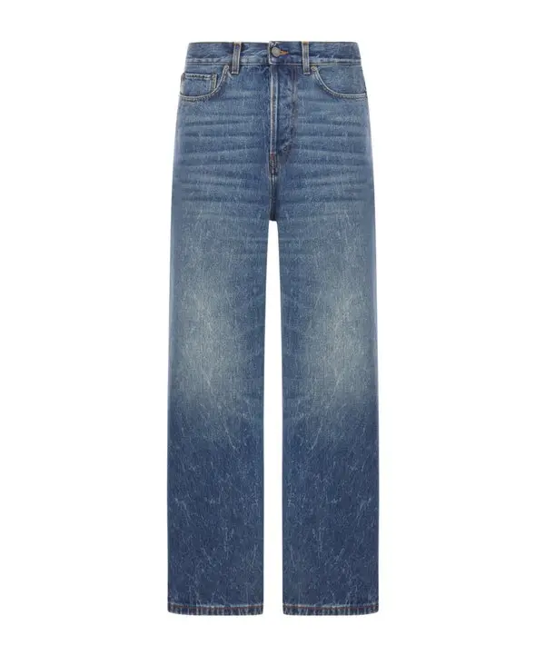 HAIKURE Five-pocket Whiskered Jeans