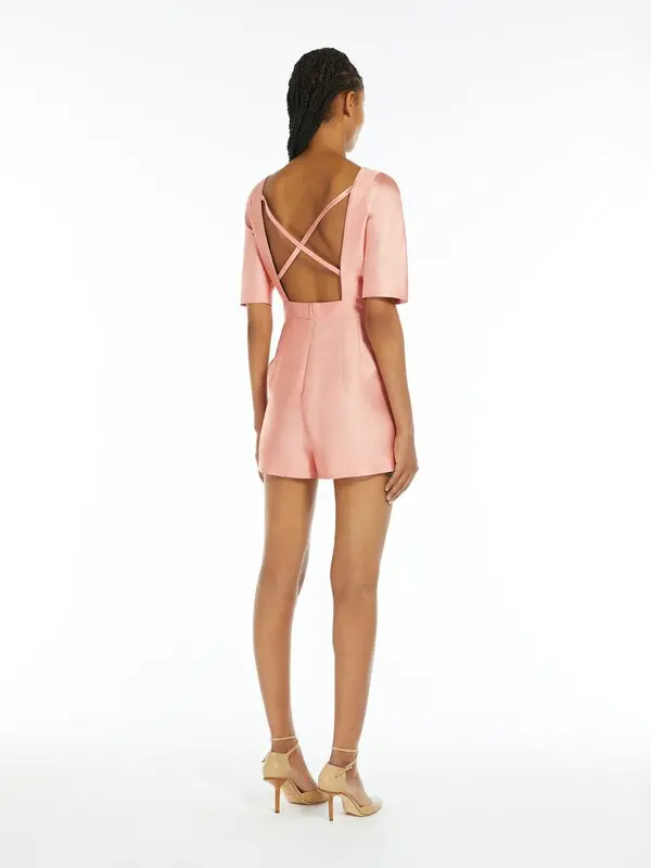 Max Mara Boat Neck Open-back Playsuit