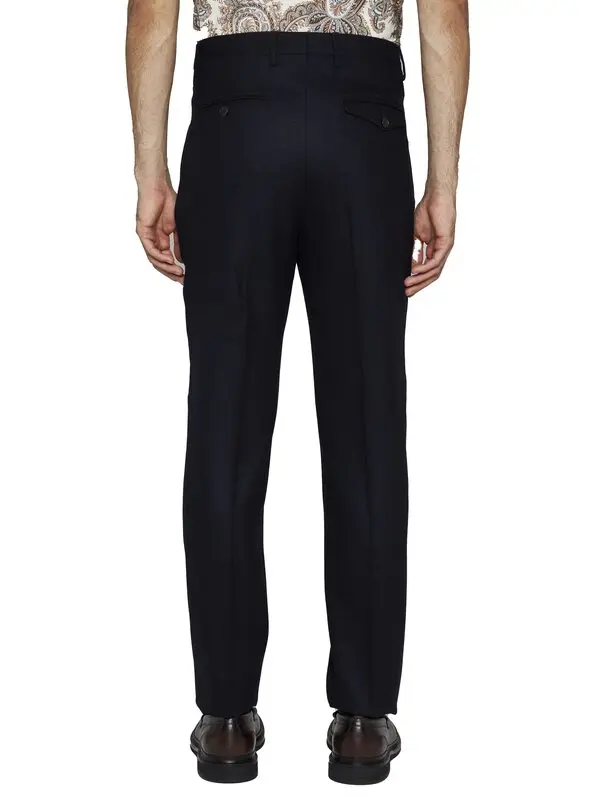 Etro Box-pleated Tailored Chinos