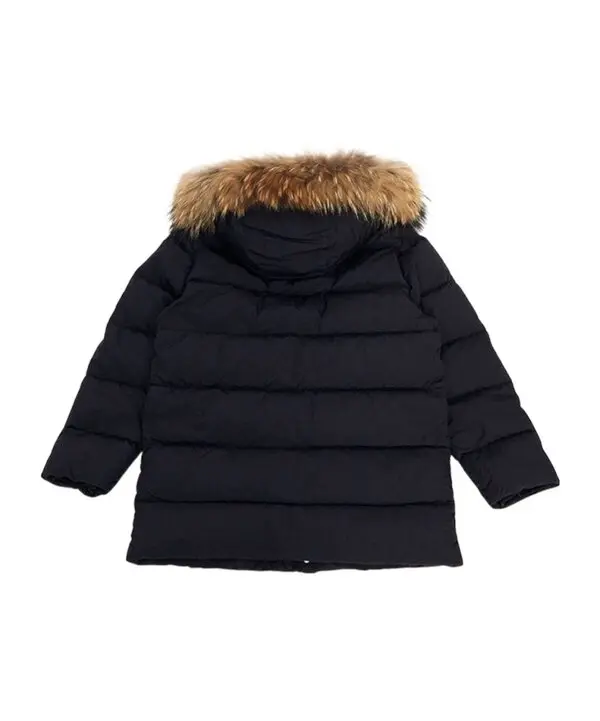 C.P. COMPANY Fur-trimmed Hooded Down Jacket