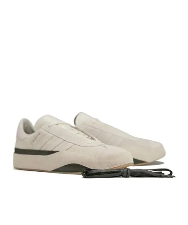 Y3 Gazelle Lace-up Sneakers - Opal White/gray White/khaki