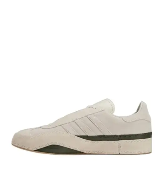 Y3 Gazelle Lace-up Sneakers - Opal White/gray White/khaki