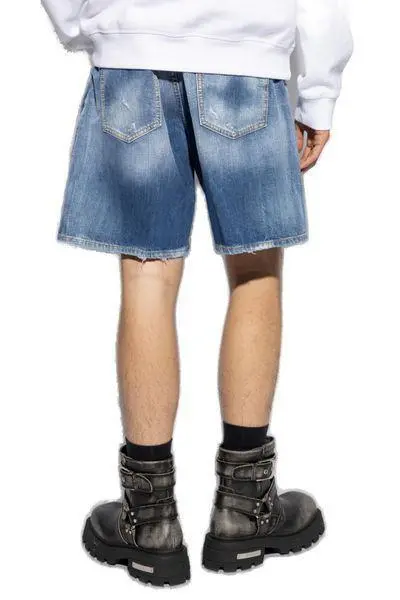 Dsquared2 Denim Shorts - White