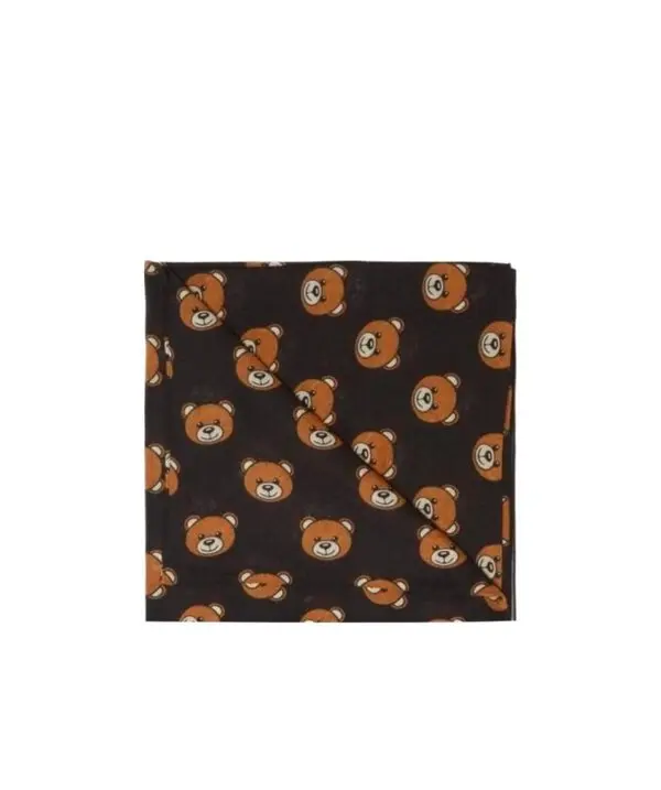 Moschino Logo Details Scarf - Black