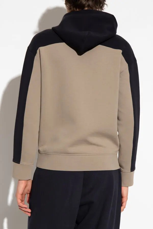 Emporio Armani Colour-block Logo Hoodie
