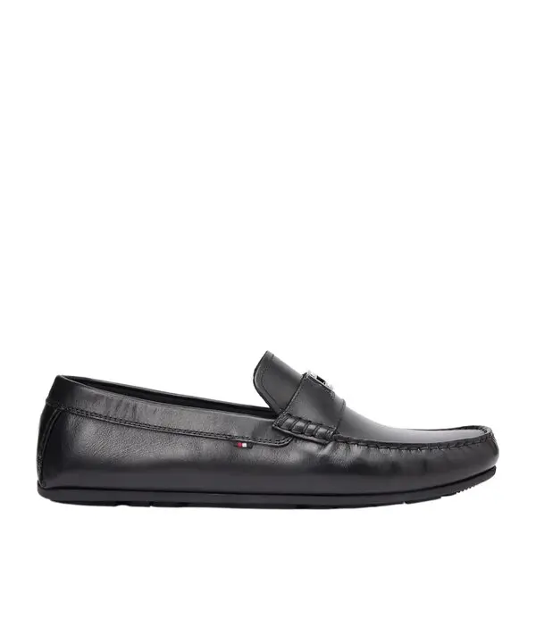 Tommy Hilfiger Leather Driver With Signature Plaque