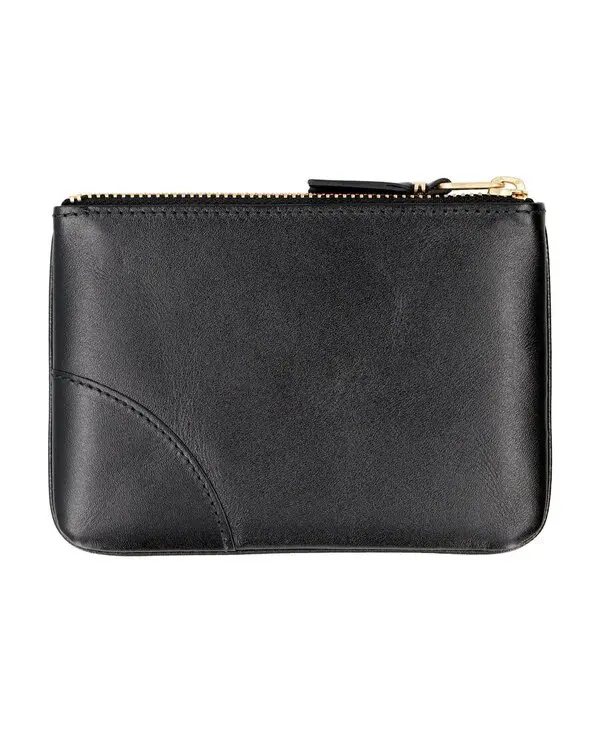Comme Des Garçons Comme Des Garons Wallet Logo Printed Zipped Cardholder - Black