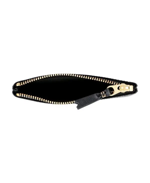 Comme Des Garçons Comme Des Garons Wallet Logo Printed Zipped Cardholder - Black