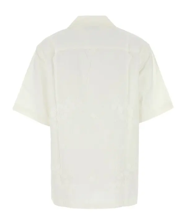 MARINE SERRE Notched Collar Bowling Shirt
