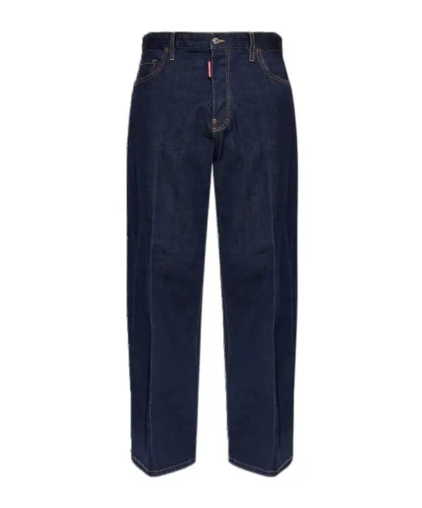 Dsquared2 Baggy Straight-leg Jeans With Logo Embellishment