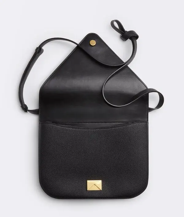 Bottega Veneta Mount Small Envelope Shoulder Bag - Black
